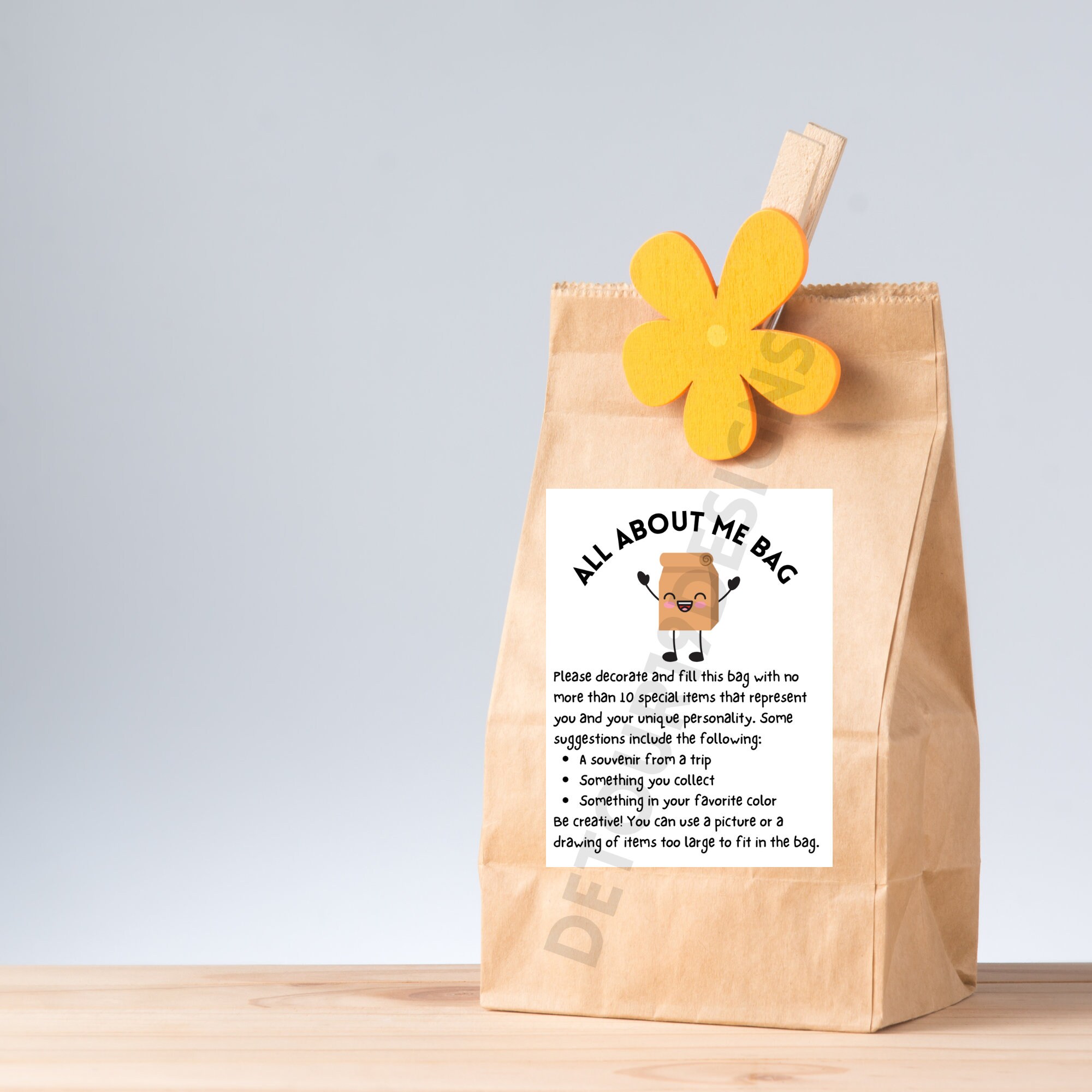 All About Me Bag Activity for Back to School Speech and - Etsy