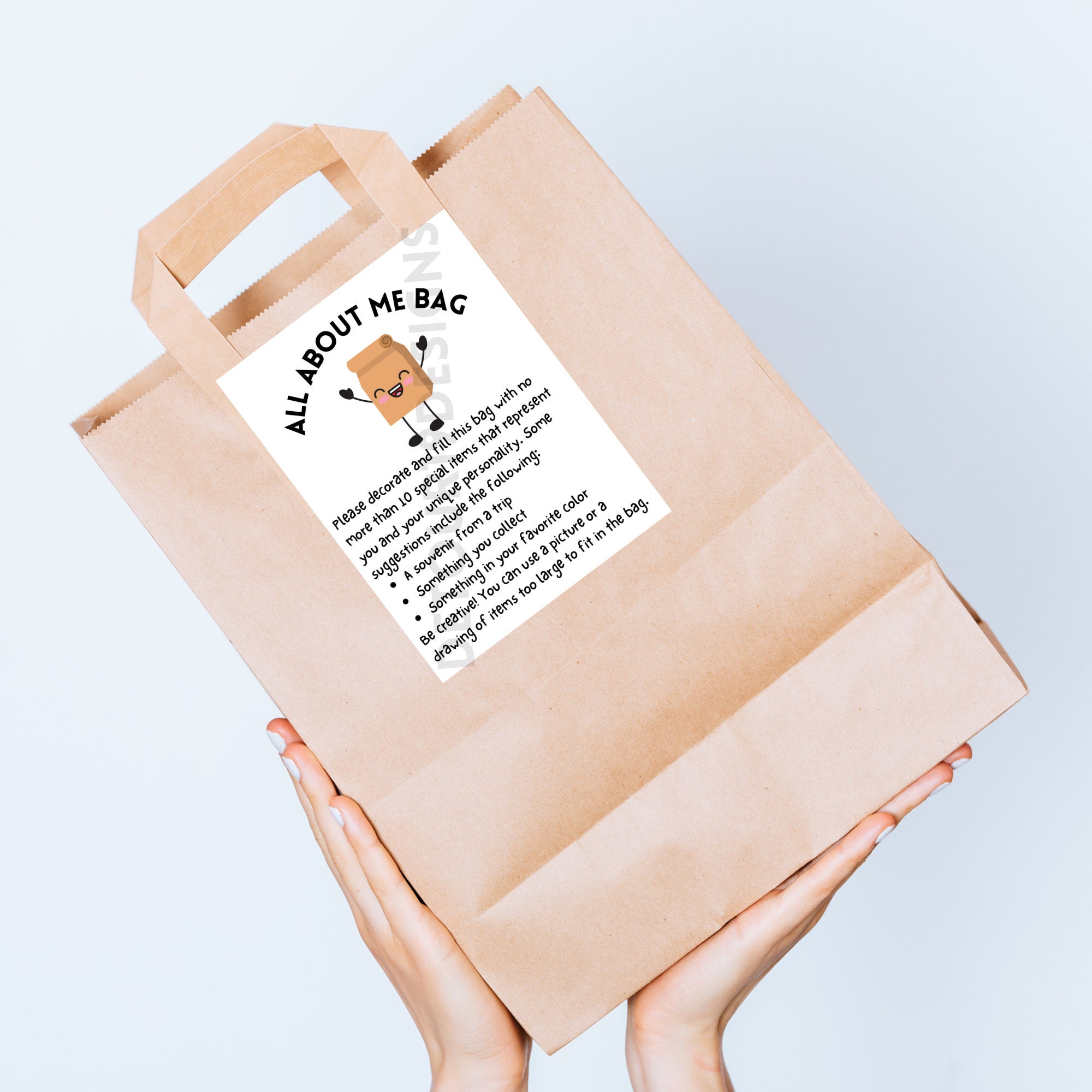 All About Me Bag Activity for Back to School Speech and - Etsy