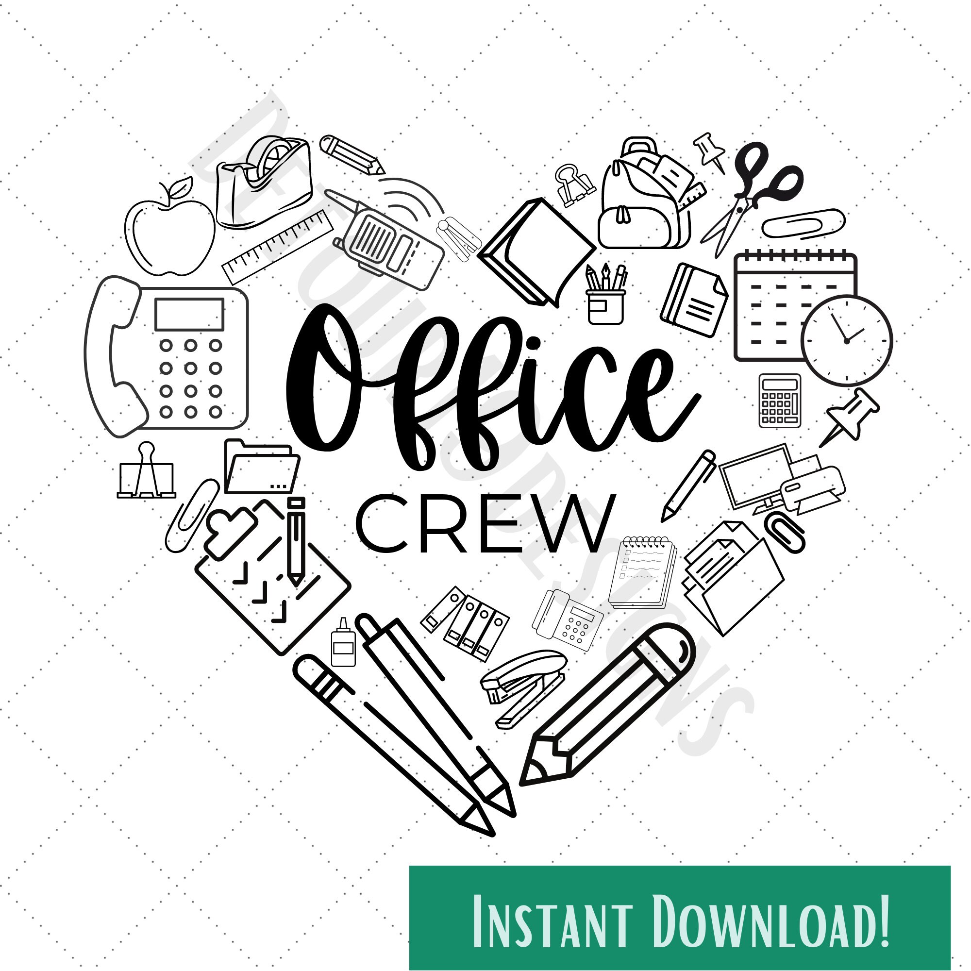 Office Crew Svg Office Squad Svg School Staff Svg Office - Etsy