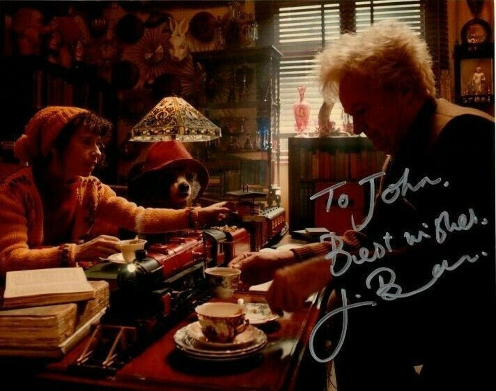 Jim Broadbent Autographed Signed 8x10 Paddington Mr. Gruber Photograph ...