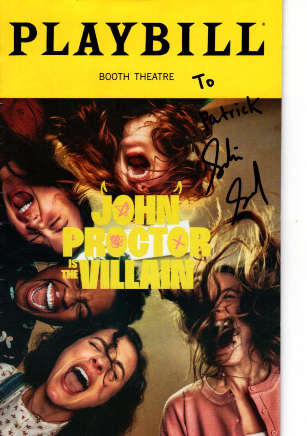 Sadie Sink Autographed Signed John Proctor is the Villain Playbill - to ...