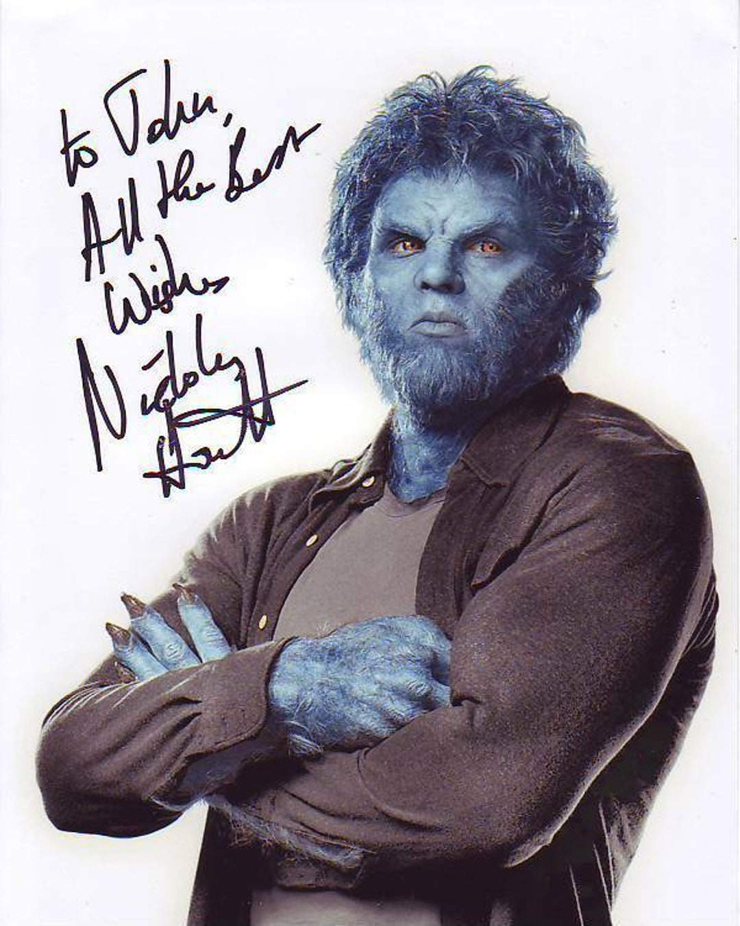 Nicholas Hoult Signed 8x10 X-men Apocalypse Hank Mccoy Beast Photograph ...