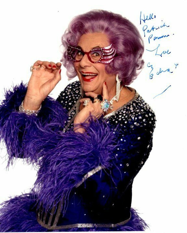 Dame Edna Autographed Signed Photograph to Patrick Great Content - Etsy