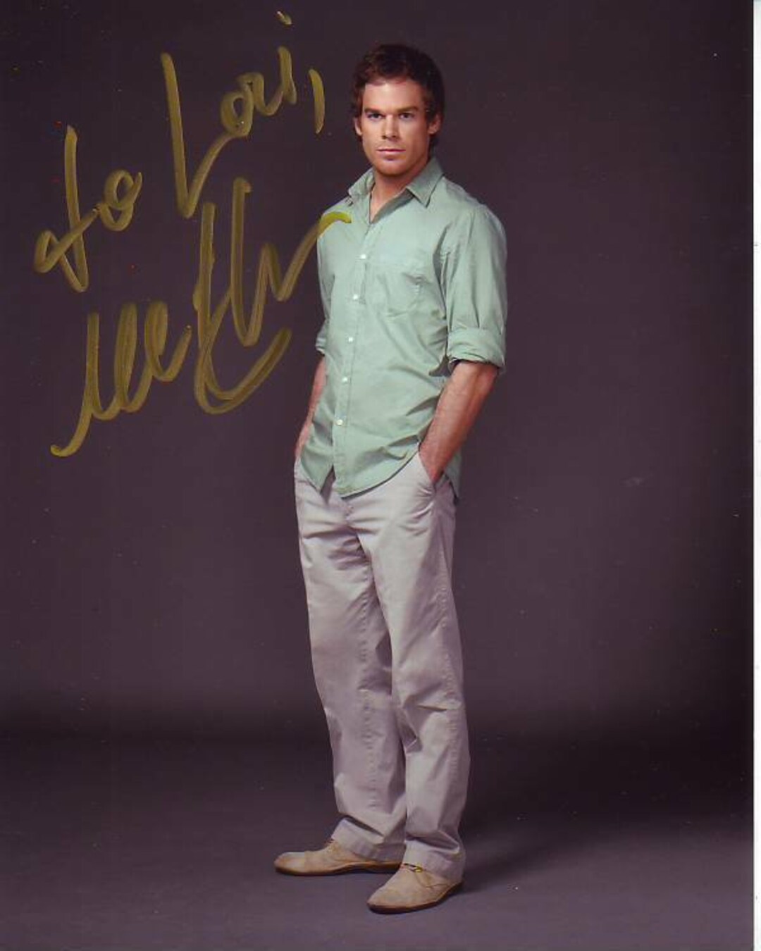 Michael C. Hall Autographed Signed 8x10 Dexter Photograph - to Lori - Etsy