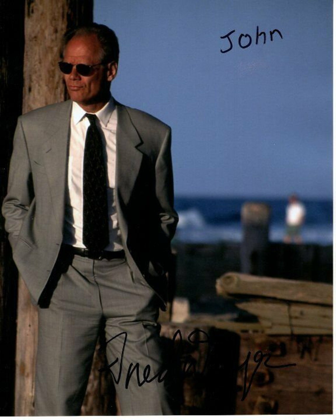 Fred Dryer Autographed Signed Rick Hunter Photograph to John - Etsy