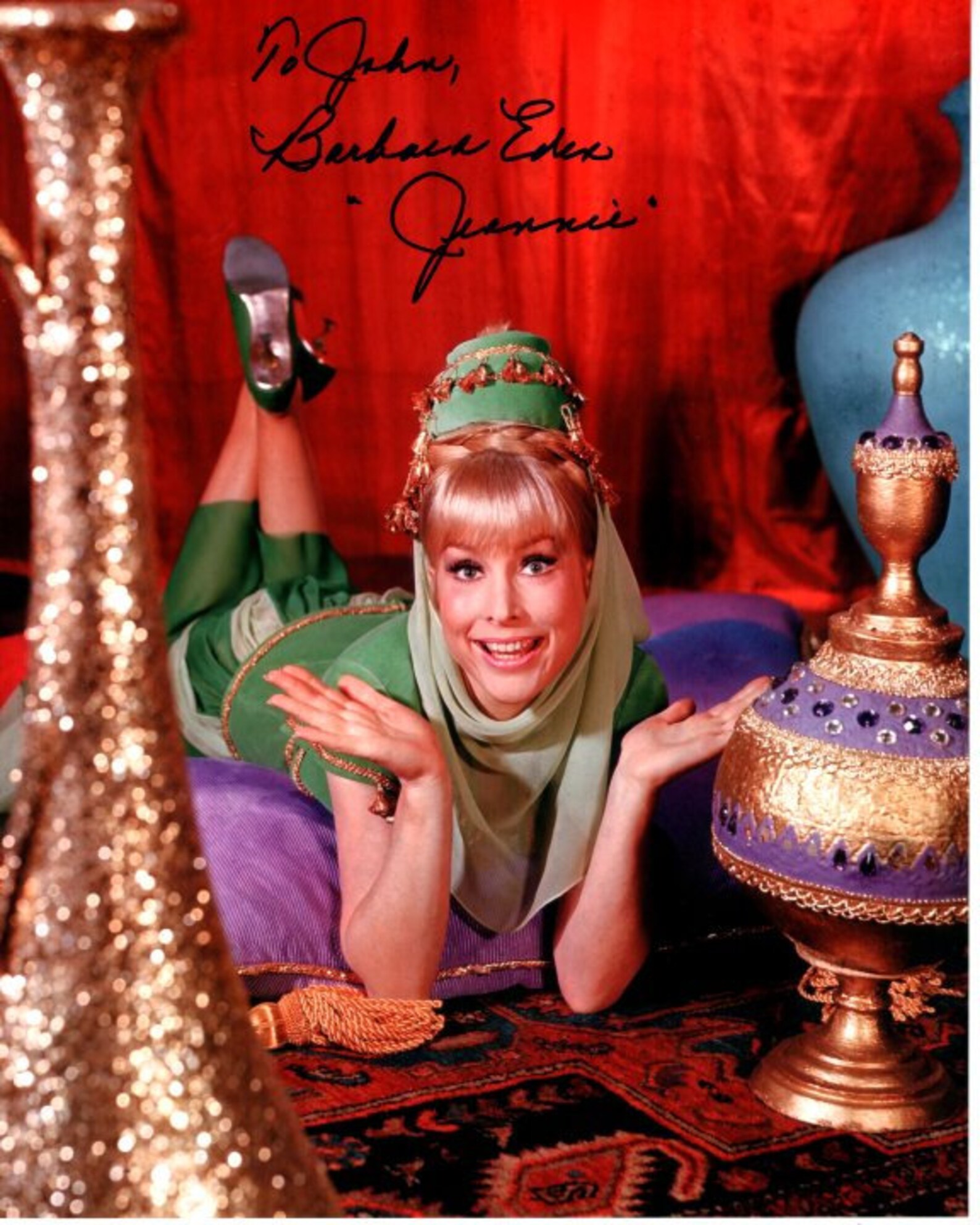 Barbara Eden Autographed Signed 8x10 I Dream of Jeannie Photograph - to ...