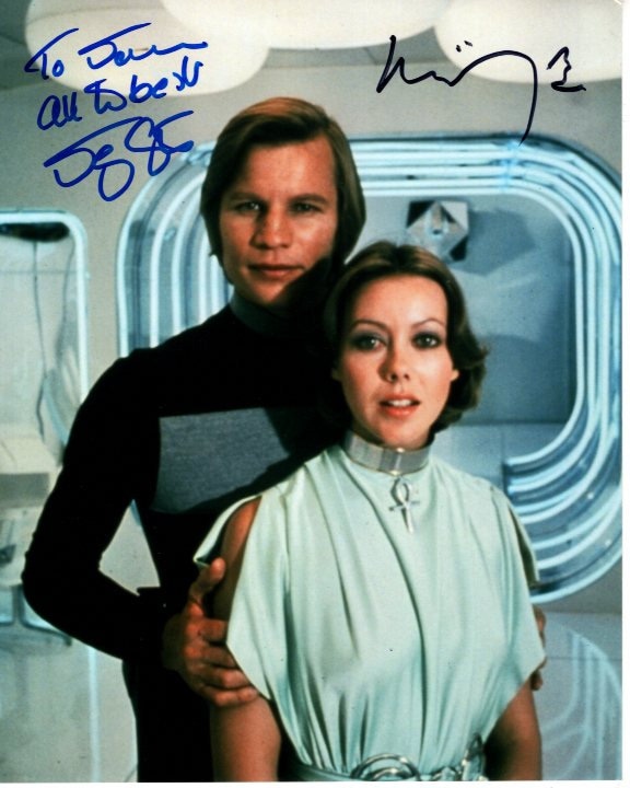 Michael York and Jenny Agutter Autographed Signed 8x10 Logan's Run ...