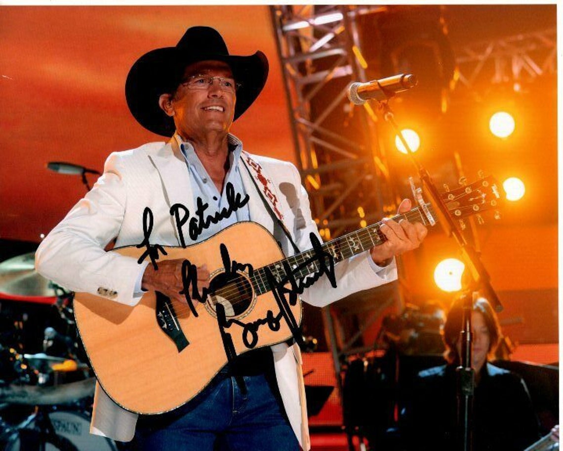 George Strait Autographed Signed 8x10 Photograph - to Patrick - Etsy
