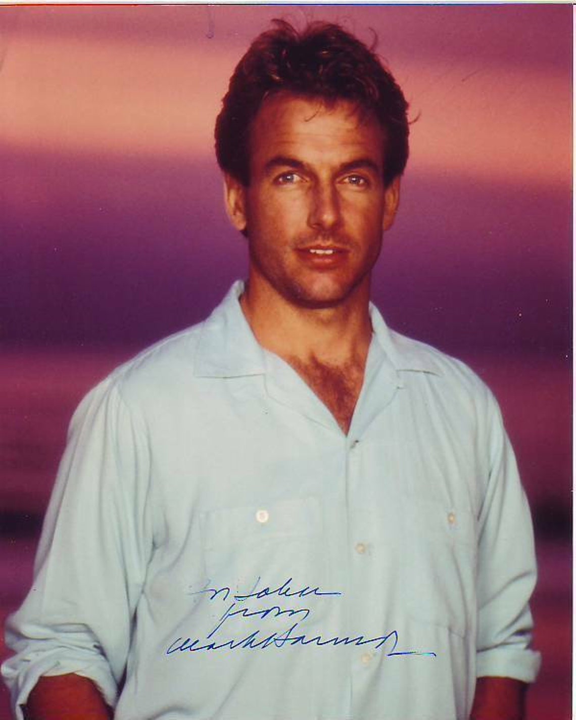 Mark Harmon Autographed Signed 8x10 Photograph to John - Etsy