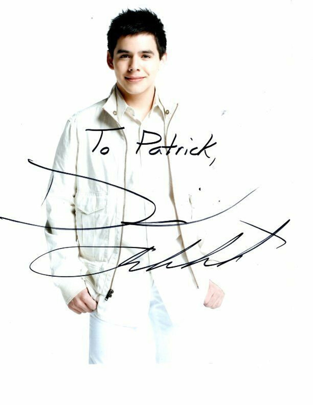 David Archuleta Autographed Signed 8x10 American Idol Photograph - to ...