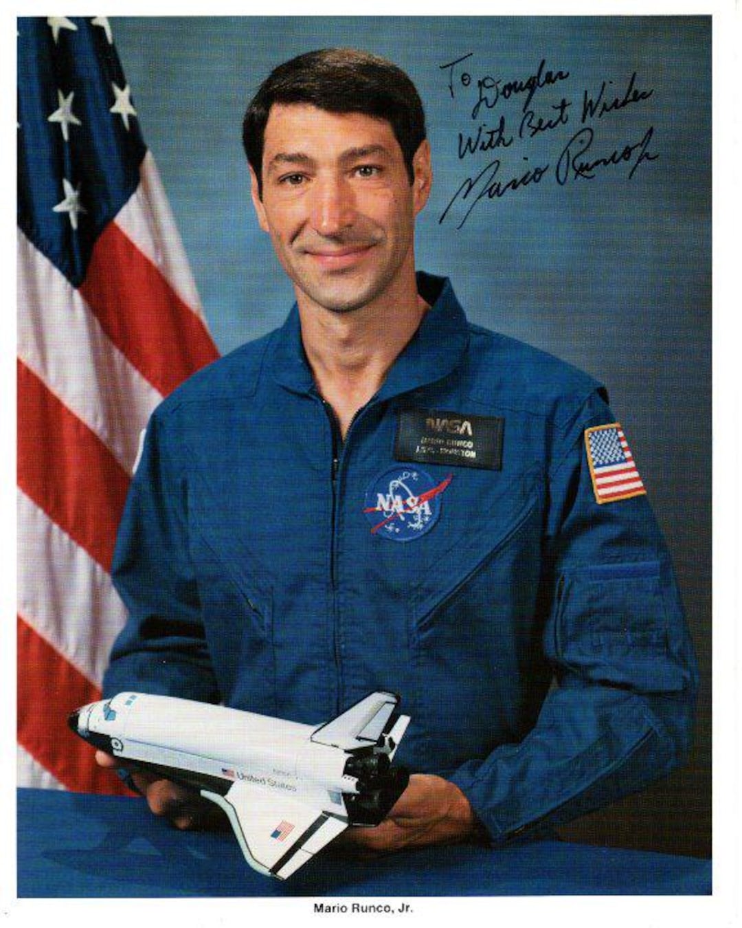 Mario Runco, Jr. Autographed 8x10 Nasa Astronaut Photograph - to ...