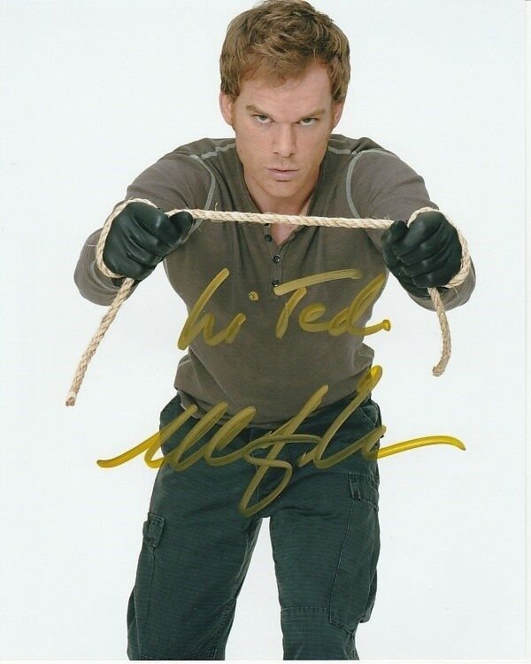 Michael C. Hall Autographed Signed 8x10 Dexter Photograph - to Ted - Etsy