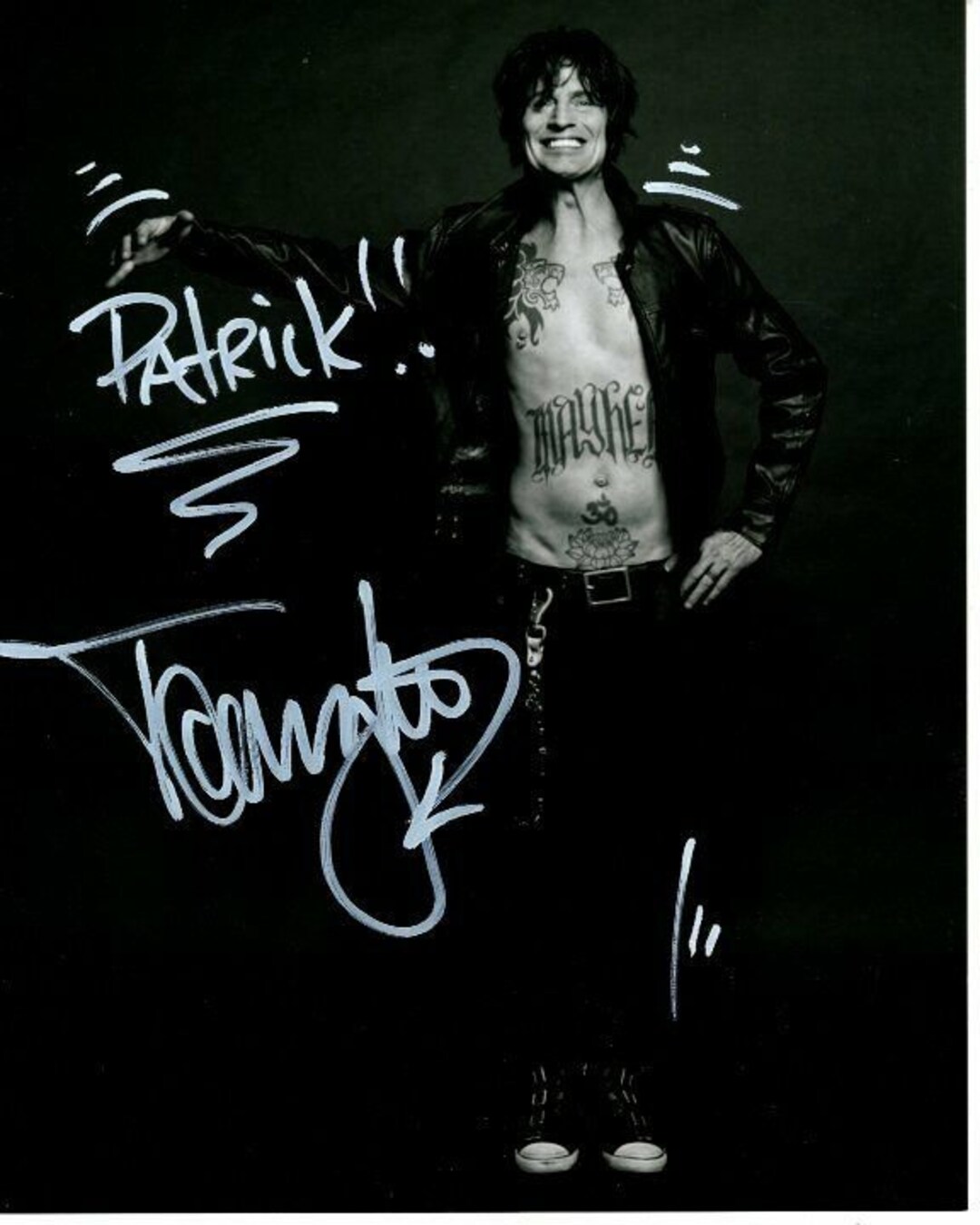 Tommy Lee Autographed Signed 8x10 Photograph - to Patrick ( Motley Crue ...