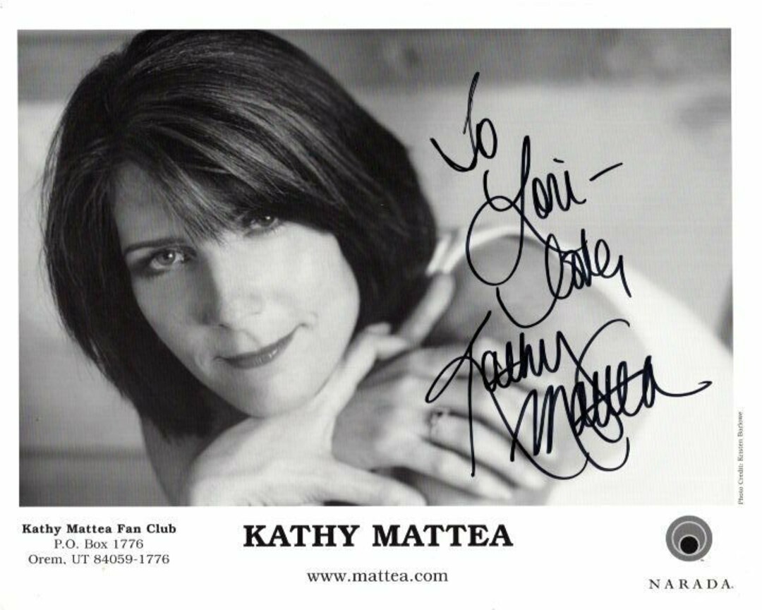 Kathy Mattea Autographed Signed 8x10 Photograph - to Lori - Etsy