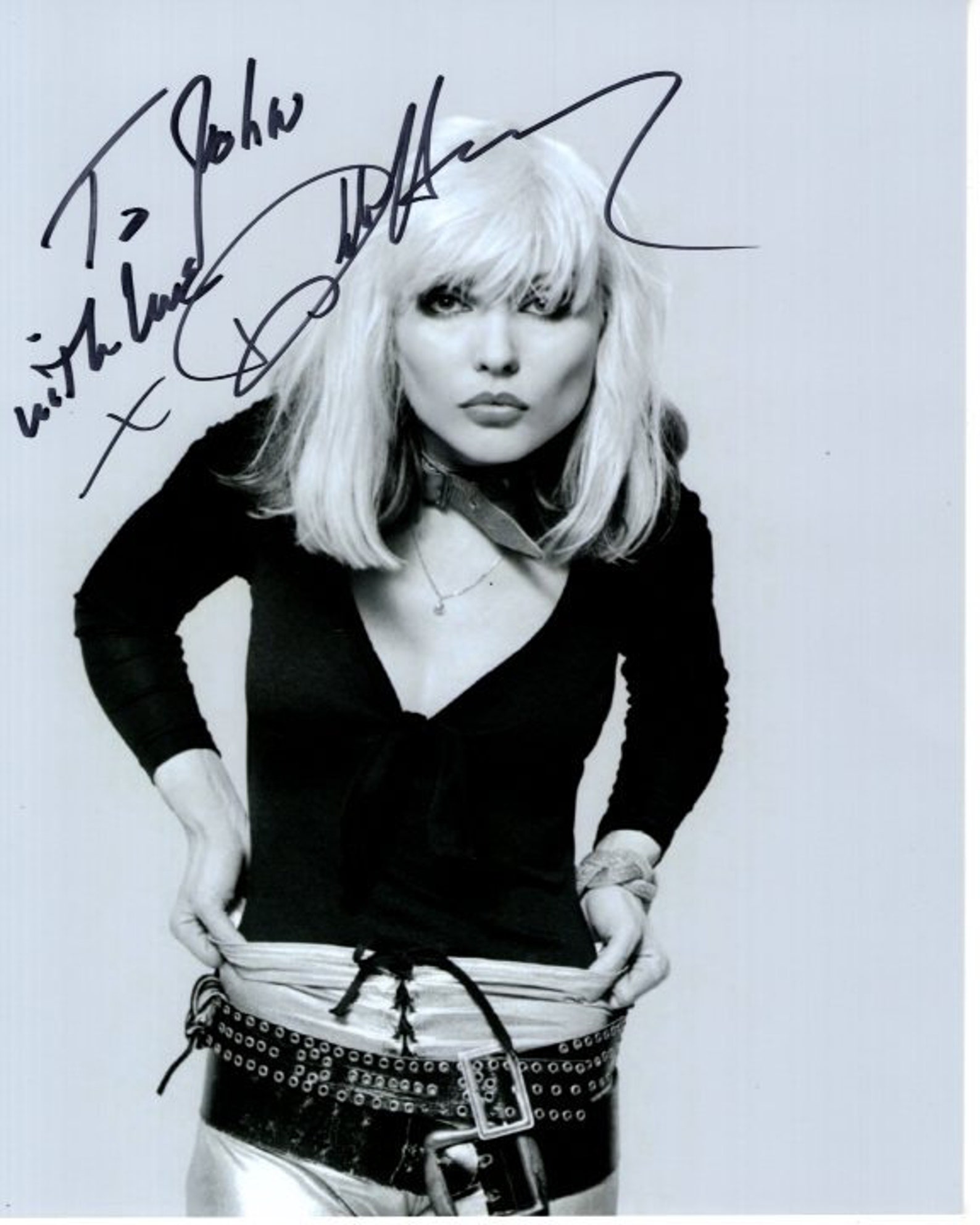 Debbie Harry Autographed Signed 8x10 Photograph - to John Blondie - Etsy