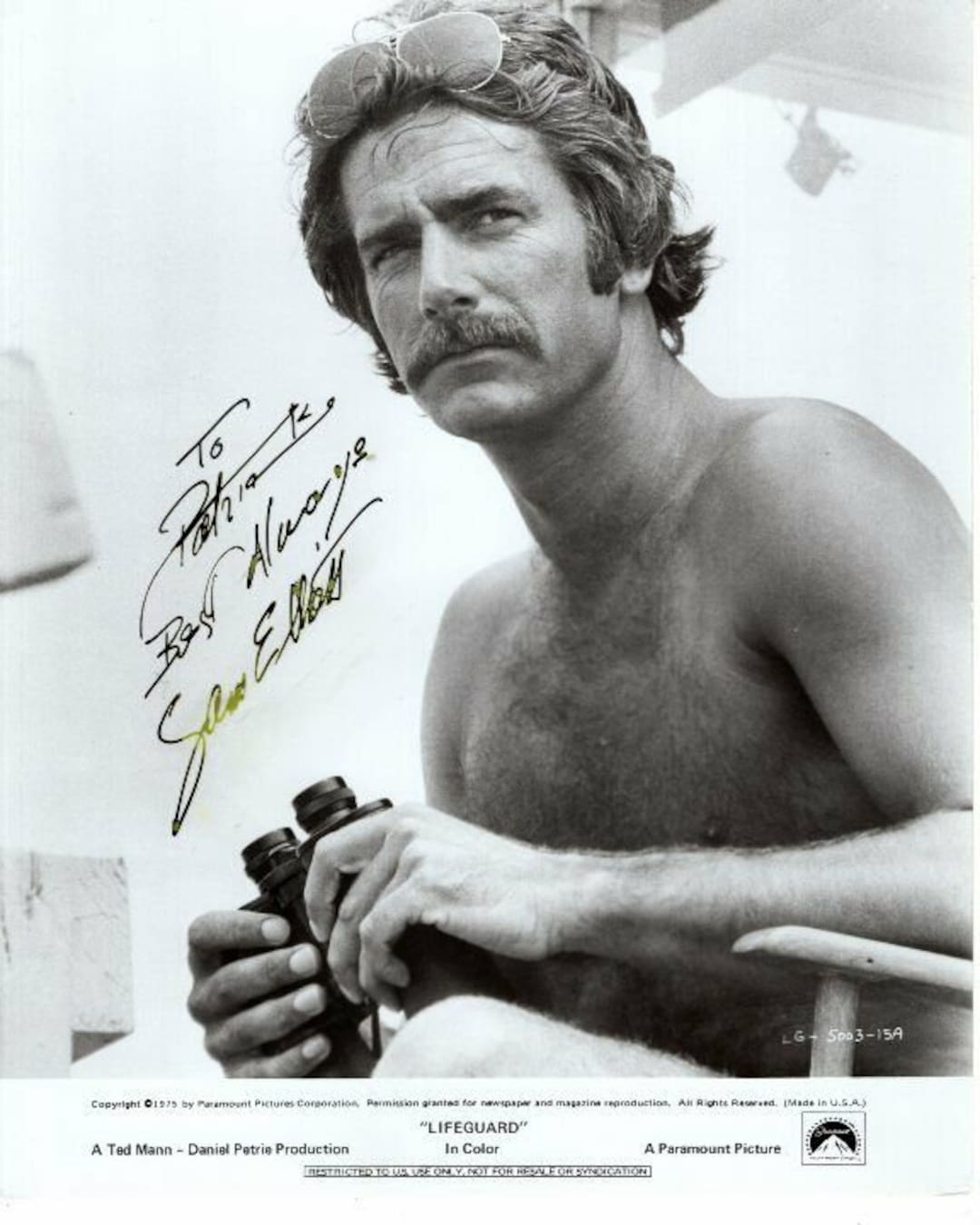 Sam Elliott Autographed Signed 8x10 Lifeguard Original Press Photograph ...