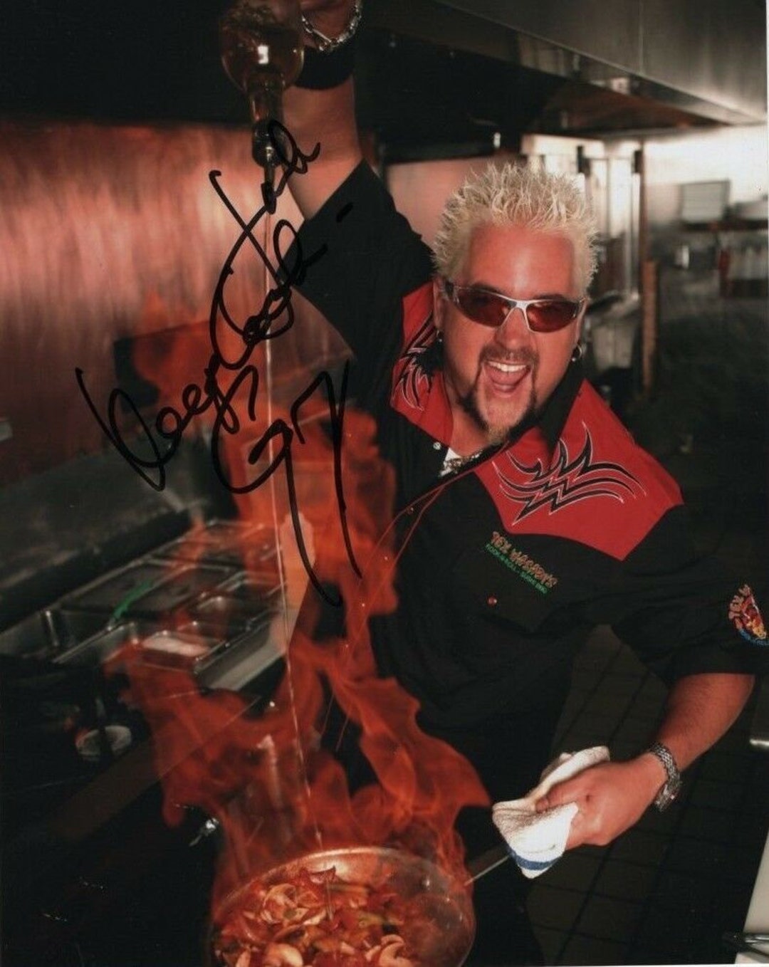 Guy Fieri Autographed Signed 8x10 Photograph - to John - Etsy