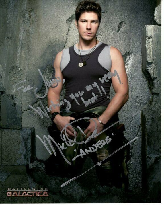 Michael Rrucco Signed 8x10 Battlestar Galactica Anders Photograph - to ...