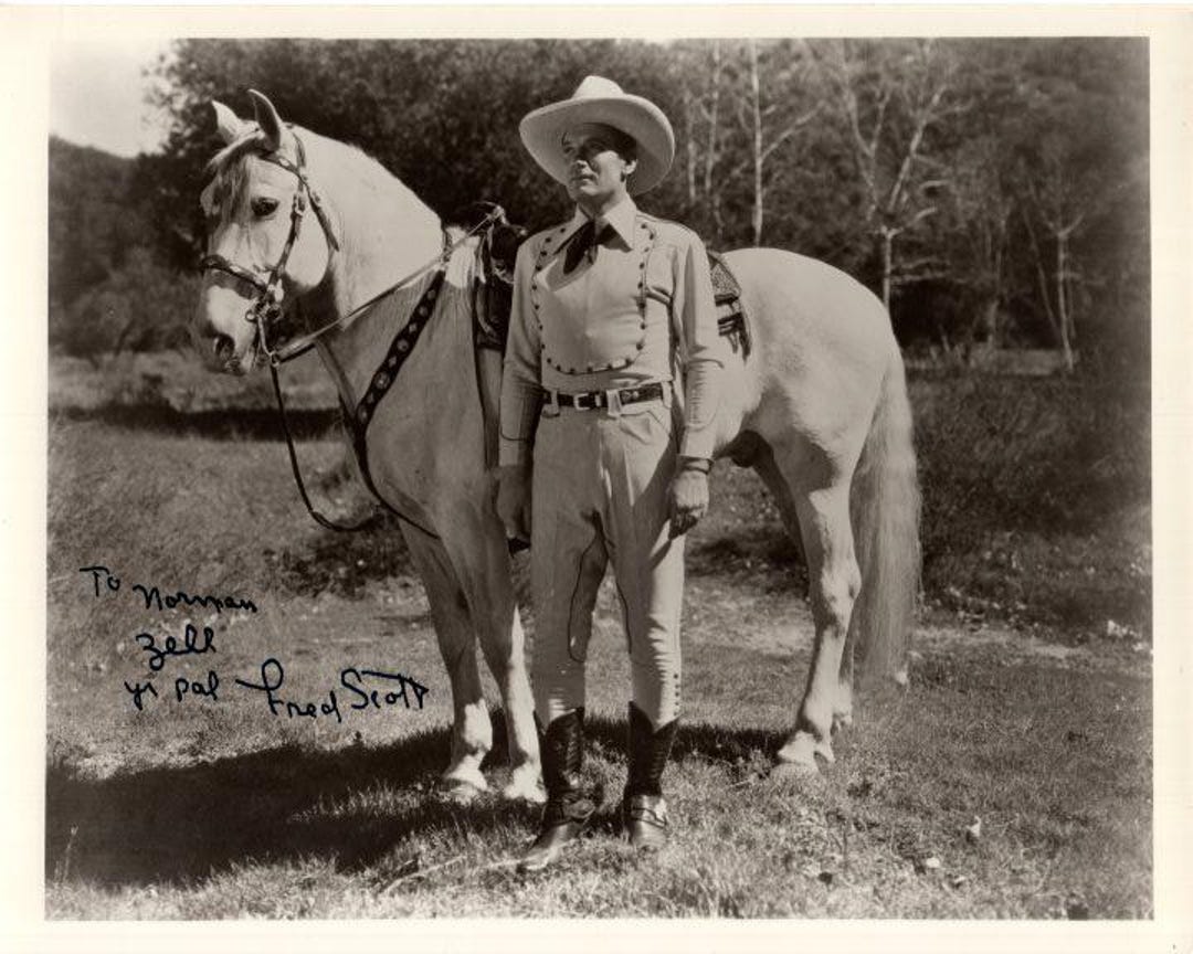 Fred Scott Autographed Signed 8x10 Swing High Garry Press Photograph ...