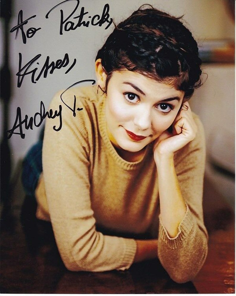 Audrey Tautou Autographed Signed 8x10 Photograph - to Patrick - Etsy