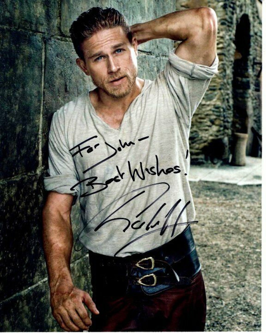 Charlie Hunnam Autographed Signed Photograph to John - Etsy