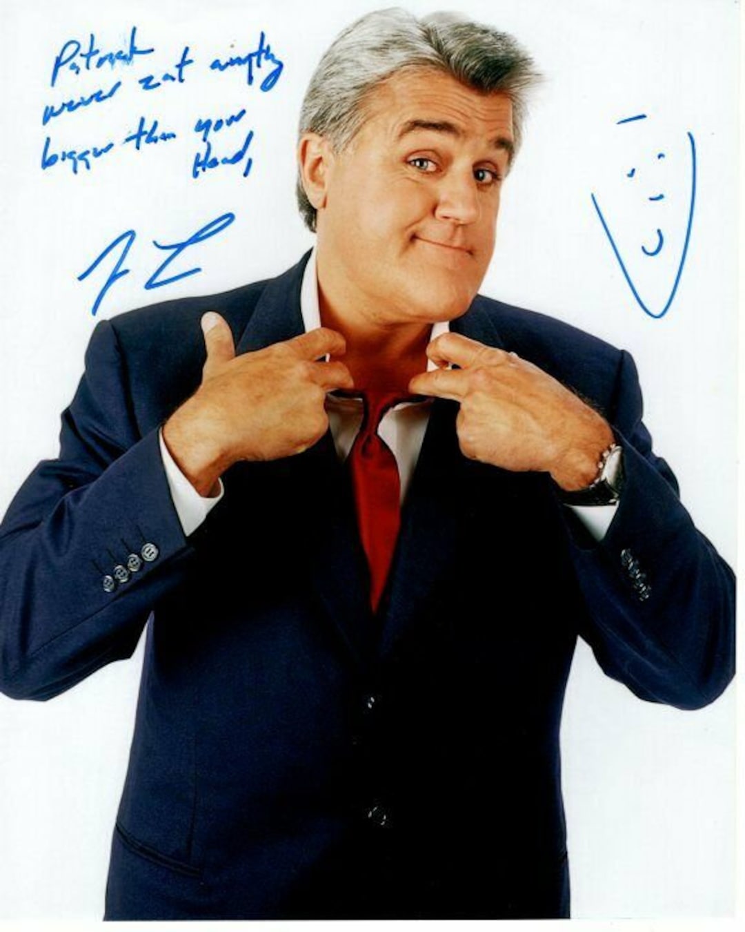 Jay Leno Autographed Signed Photograph to Patrick Great Content - Etsy