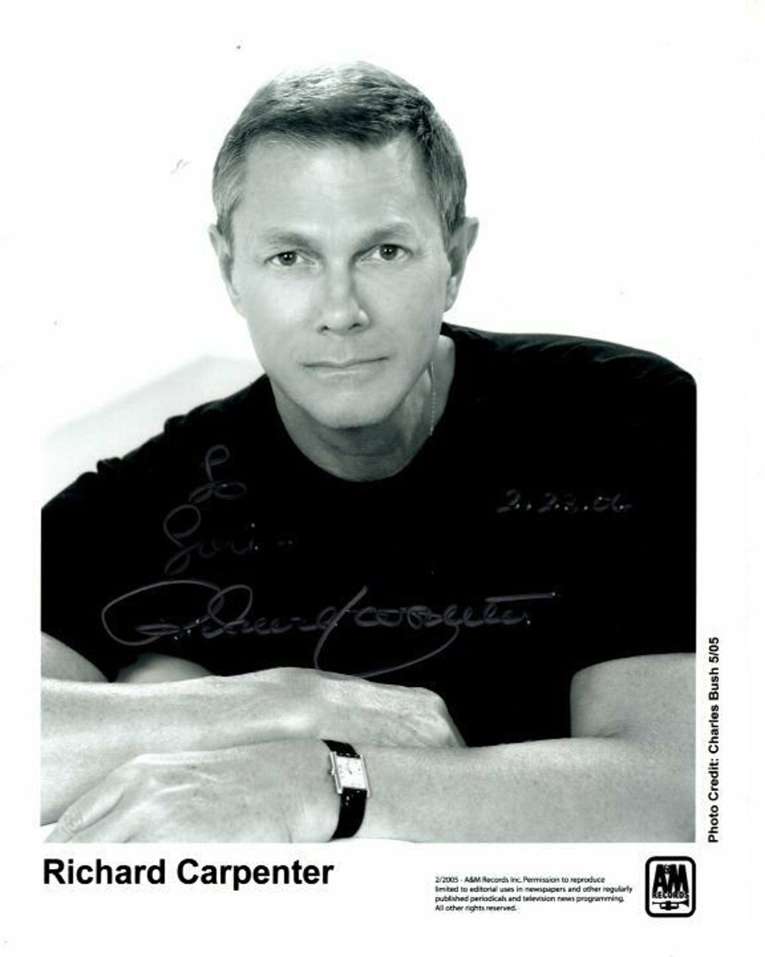 Richard Carpenter Autographed Signed 8x10 Photograph - to Lori - Etsy