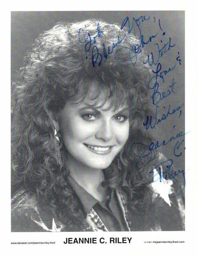 Jeannie C. Riley Autographed Signed Photograph to John - Etsy