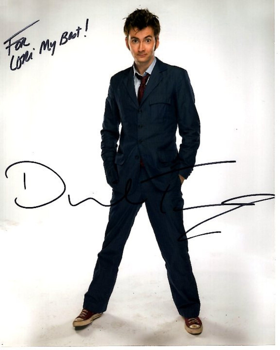 David Tennant Autographed Signed 8x10 Doctor Who Photograph - to Lori ...