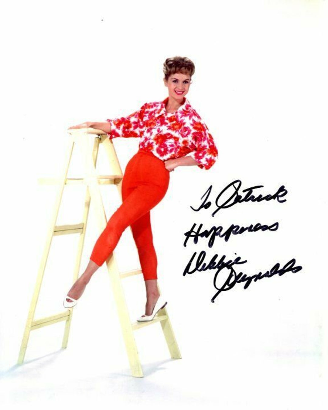 Debbie Reynolds Autographed Signed 8x10 Photograph - to Patrick - Etsy