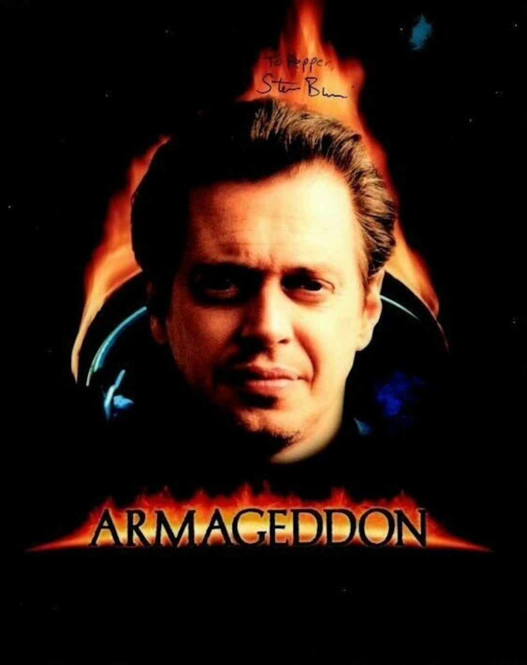 Steve Buscemi Signed 8x10 Armageddon Rockhound Photograph - to Pepper ...
