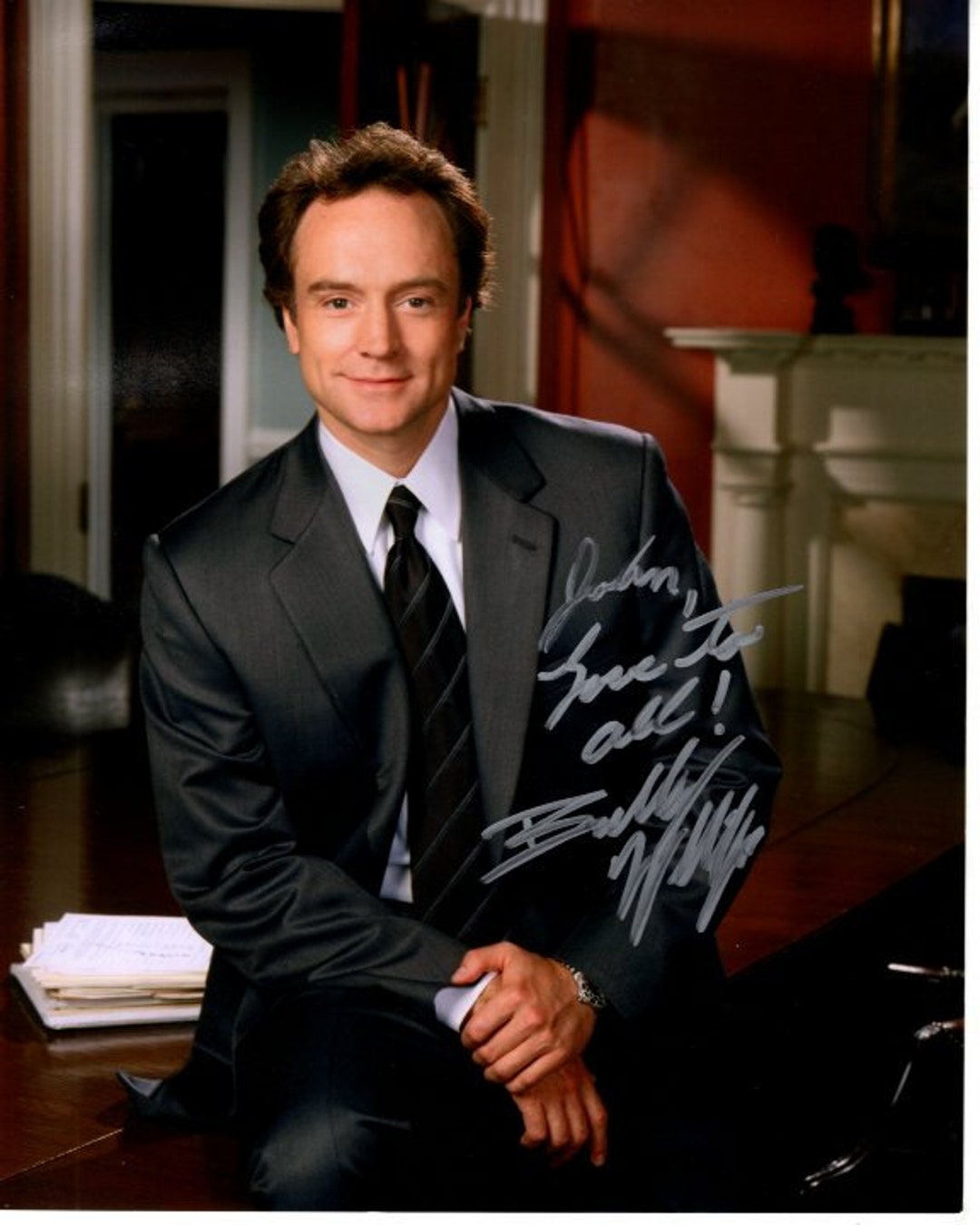 Bradley Whitford Autographed Signed 8x10 the West Wing Photograph - to John - Etsy