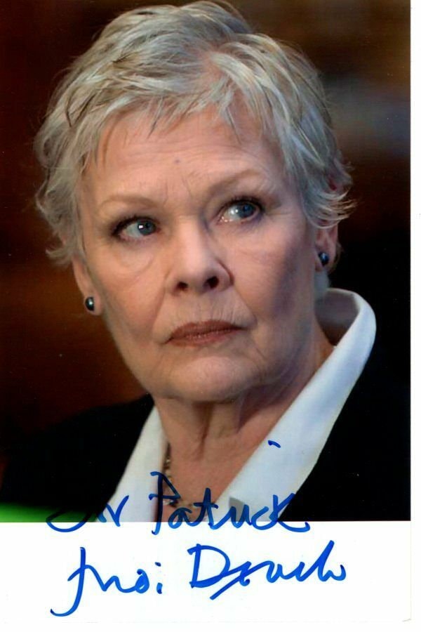 Judi Dench Signed Autographed 8x10 Photograph - to Patrick - Etsy