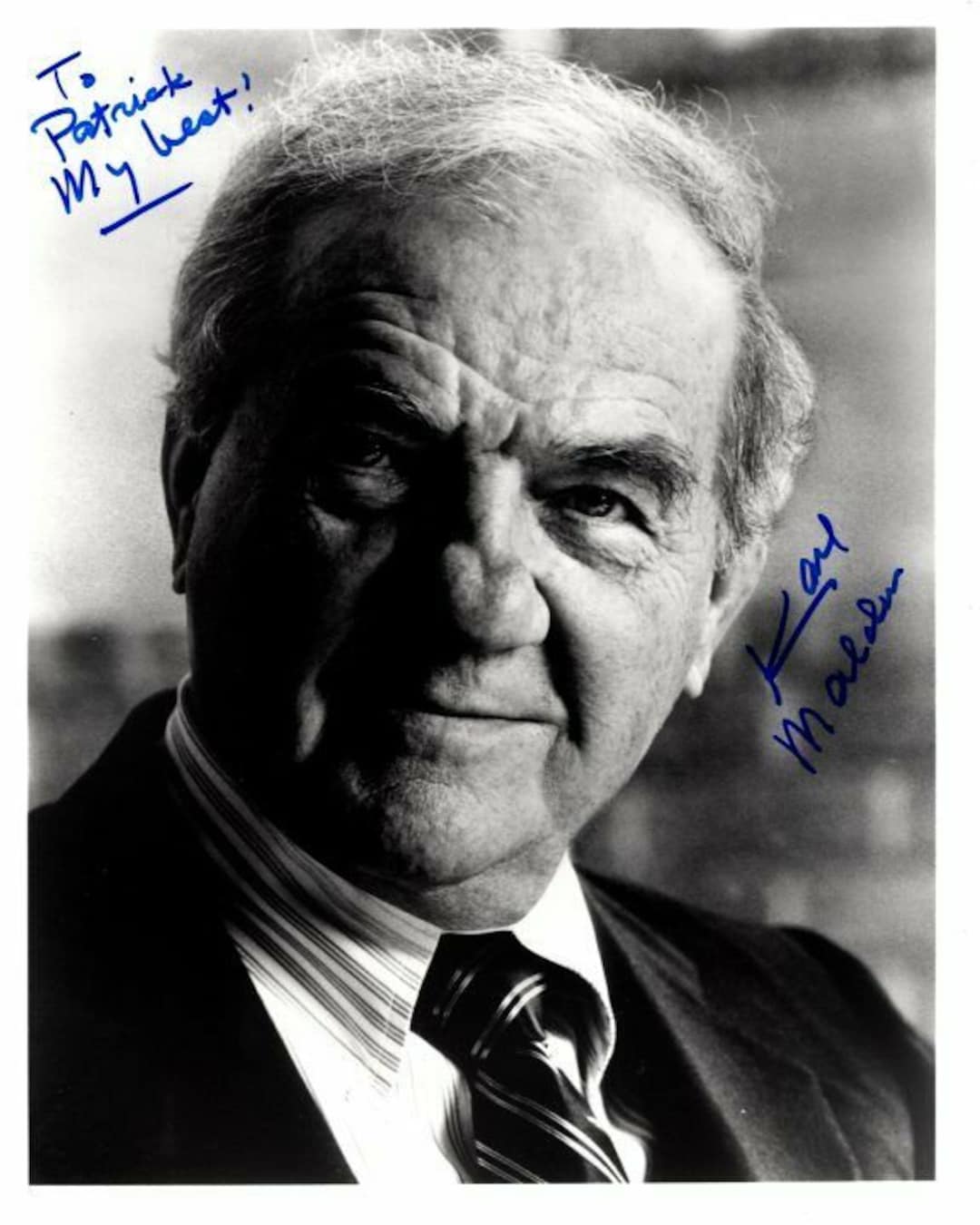 Karl Malden Autographed Signed 8x10 Photograph - to Patrick - Etsy