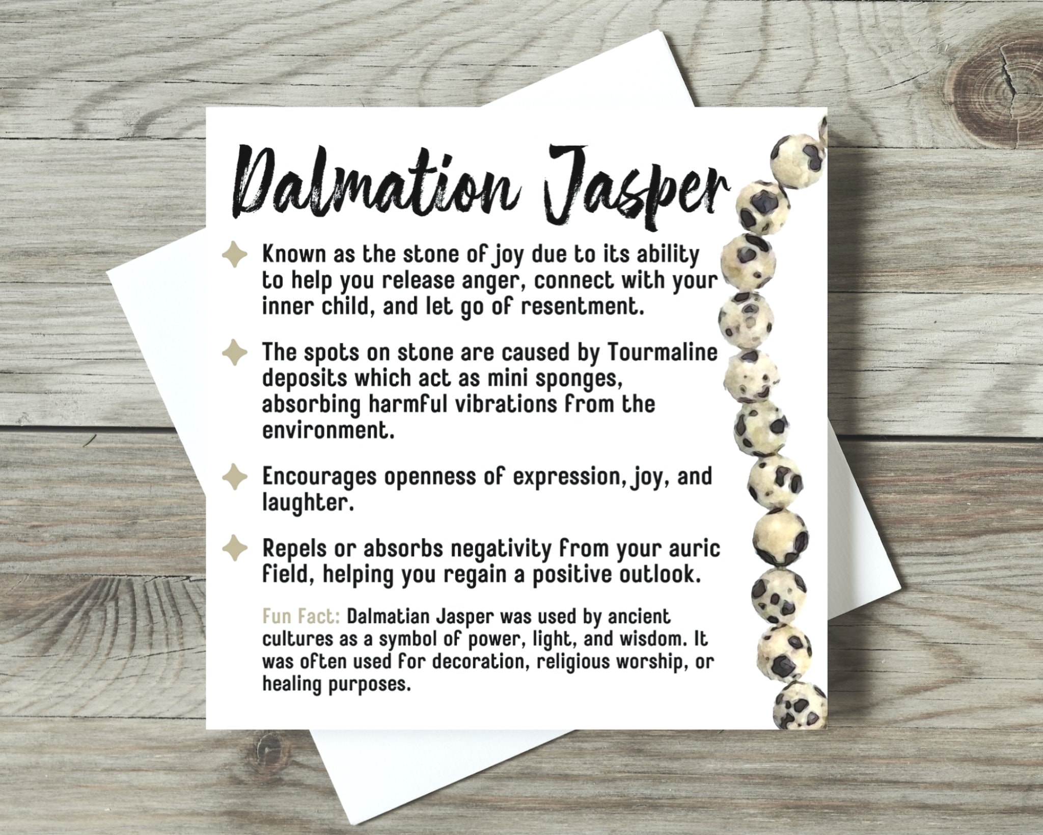 Bundle Watercolor Jasper Meaning Card for Makers, Jasper Info Cards ...