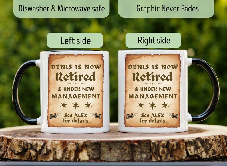 Retirement Gift Men Husband Funny Retirement Mug Him Dad Personalised ...