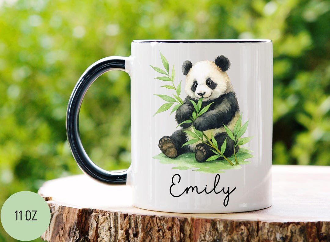 Panda Mug, Personalized Panda Gift, Custom Panda Mug, Cute Panda Mugs ...