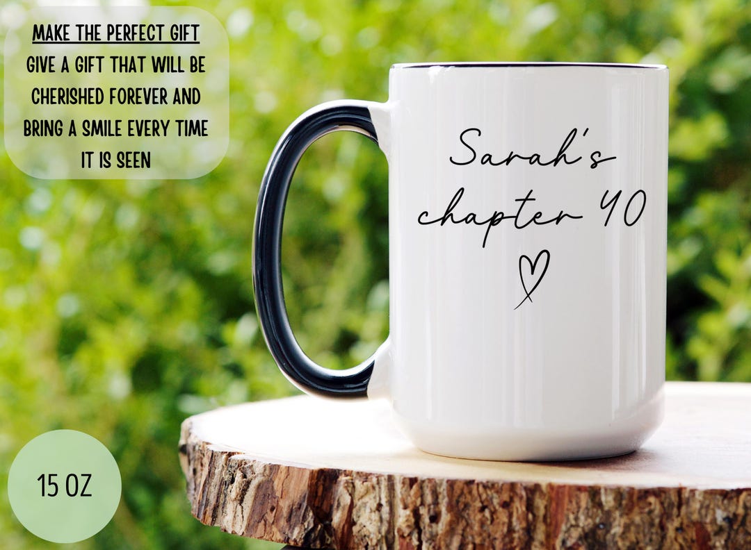 Personalized 40th Birthday Mug Custom 40 Birthday Gift for Her ...
