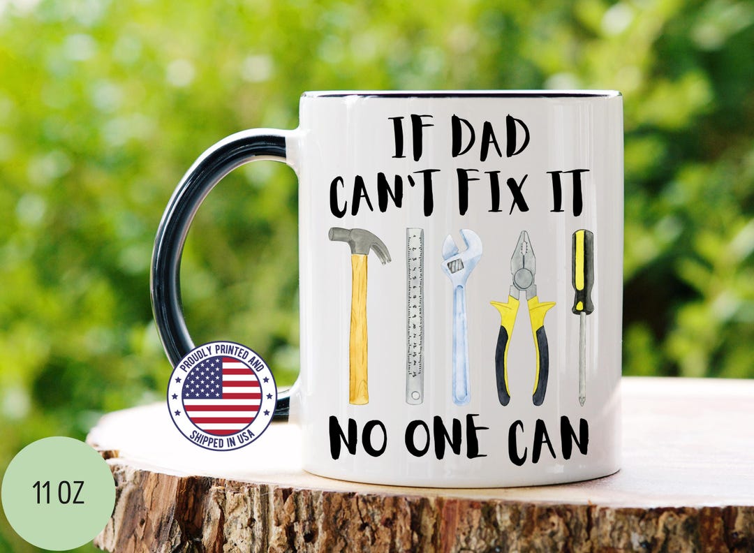 Personalized Father's Day Mug, Handyman Coffee Mug for Dad, Gift for ...