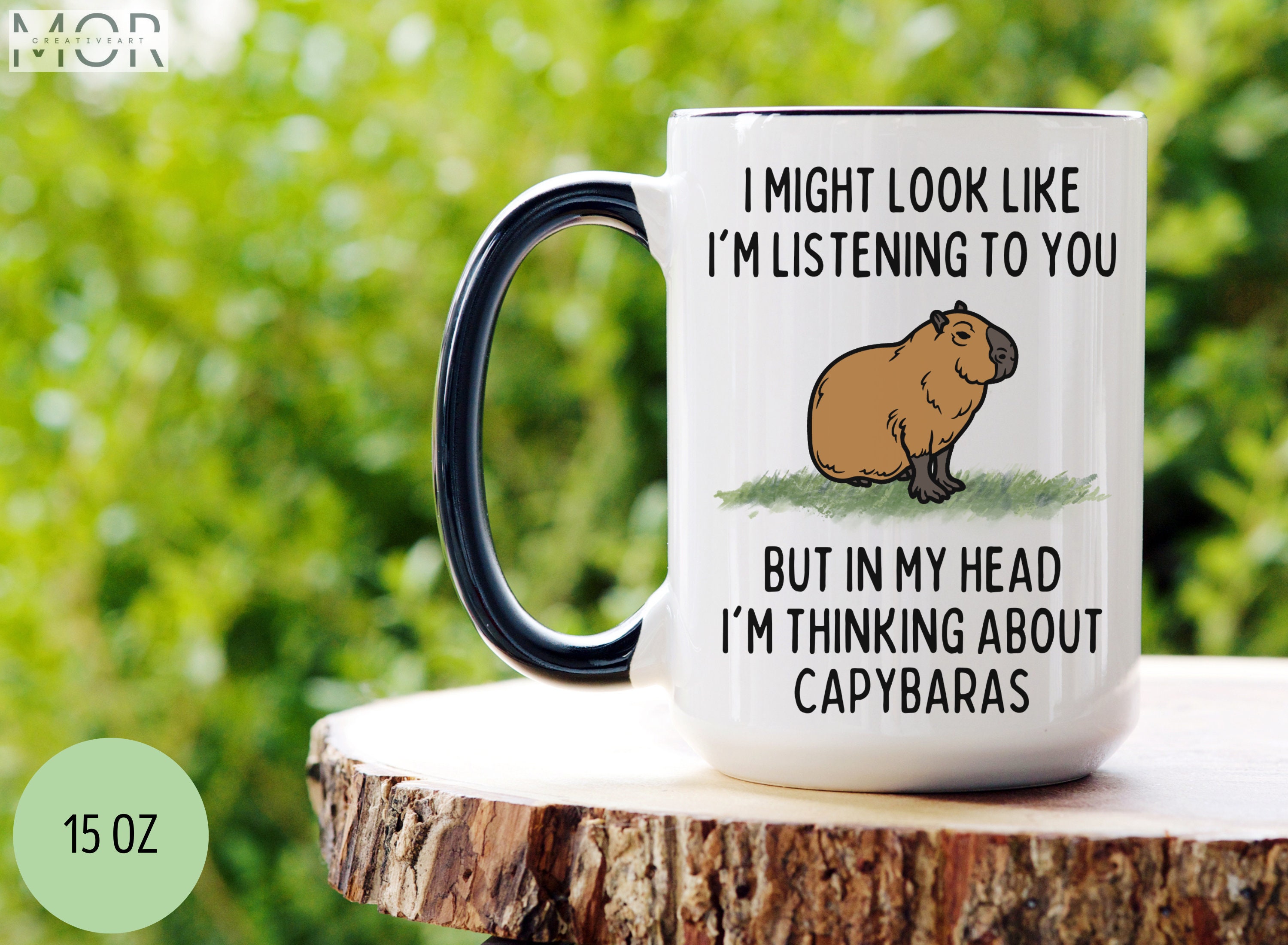 Capybara Mug, Capybara Gift, Cute Animal Mug, in My Head I'm Thinking ...