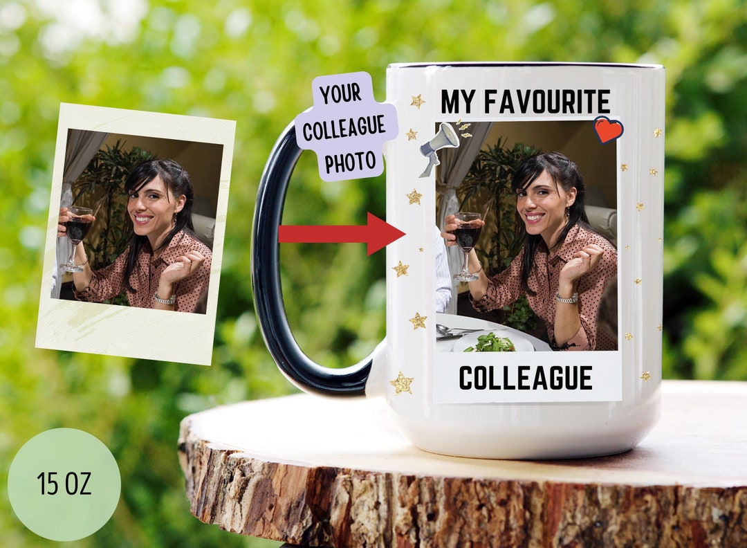 Personalised Photo Funny Joke Colleague Mug, Coworker Birthday Gift ...