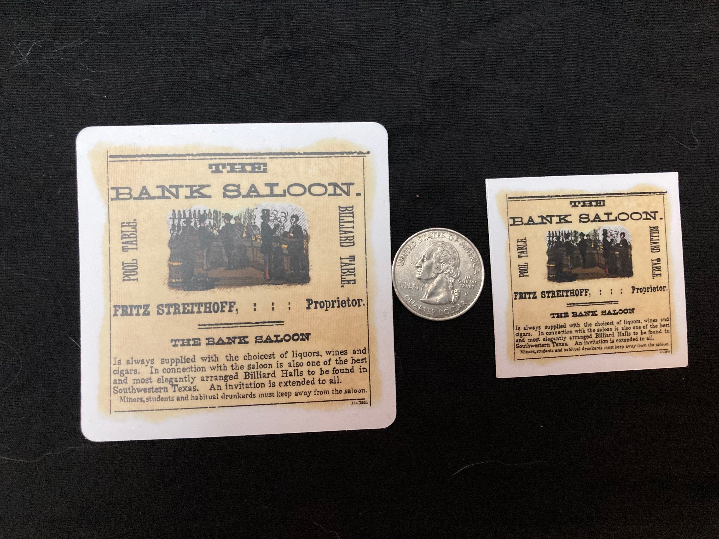 Bank Saloon Sticker - Etsy