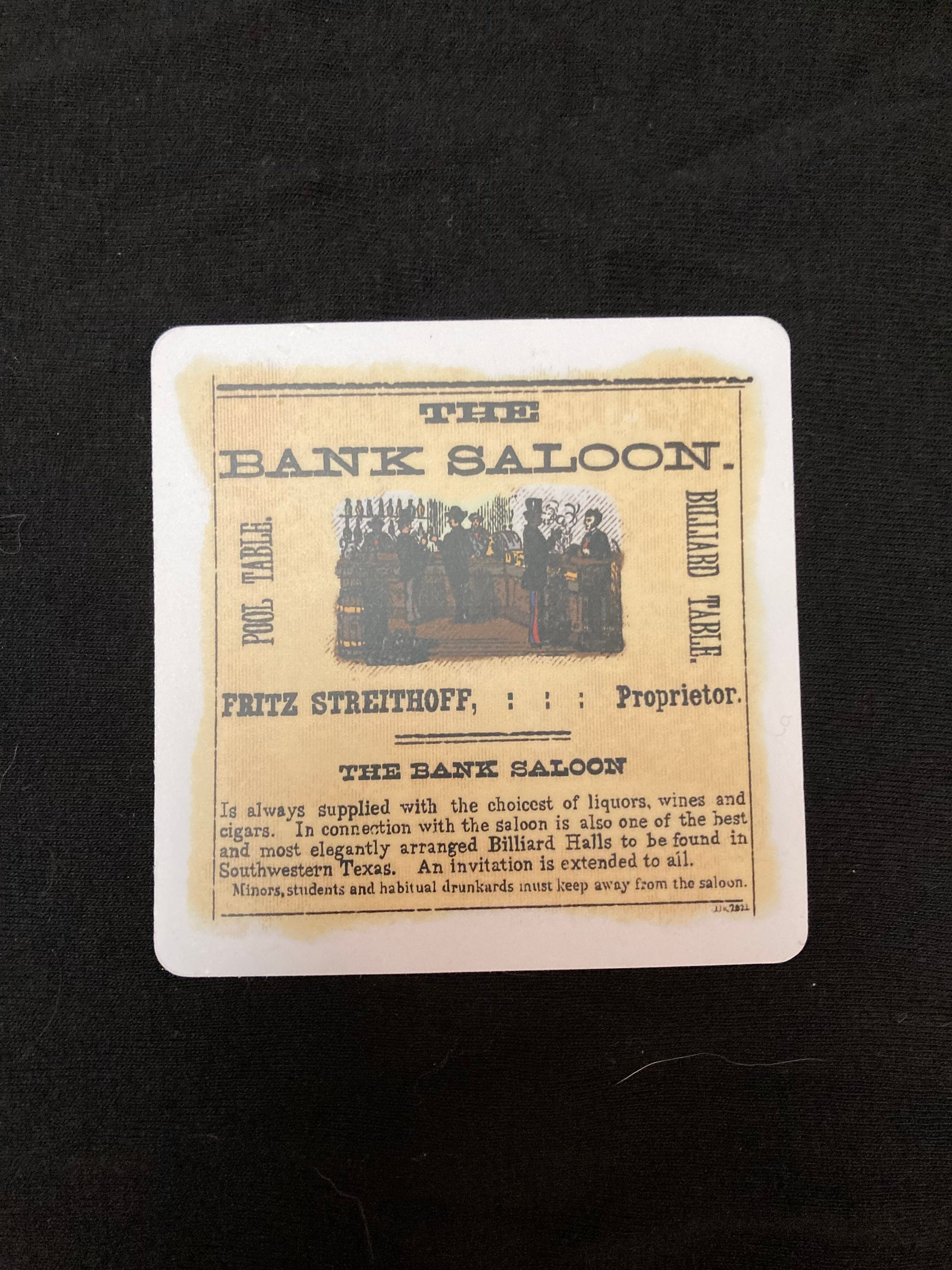 Bank Saloon Sticker - Etsy