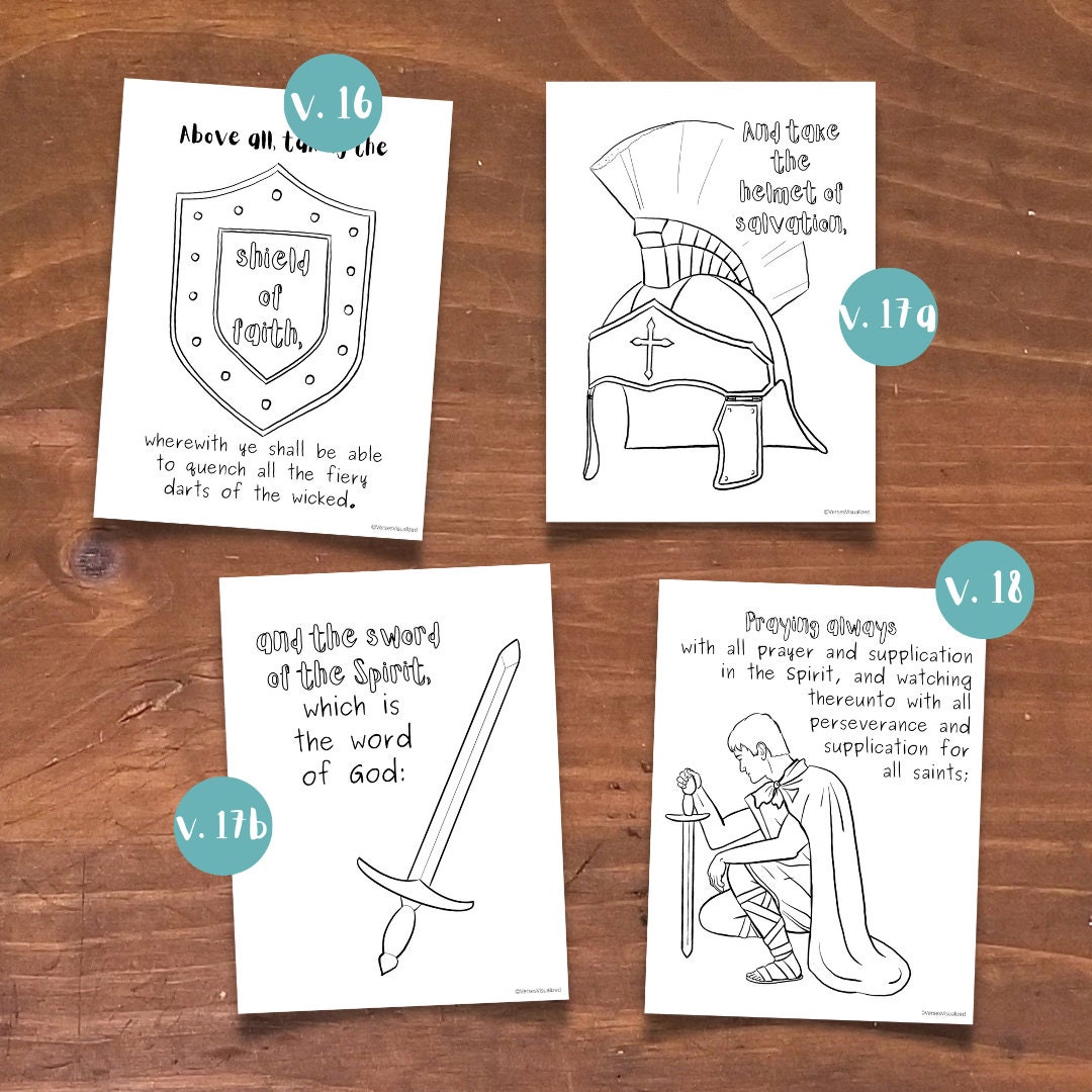 Sword Of The Spirit Bible Coloring Pages