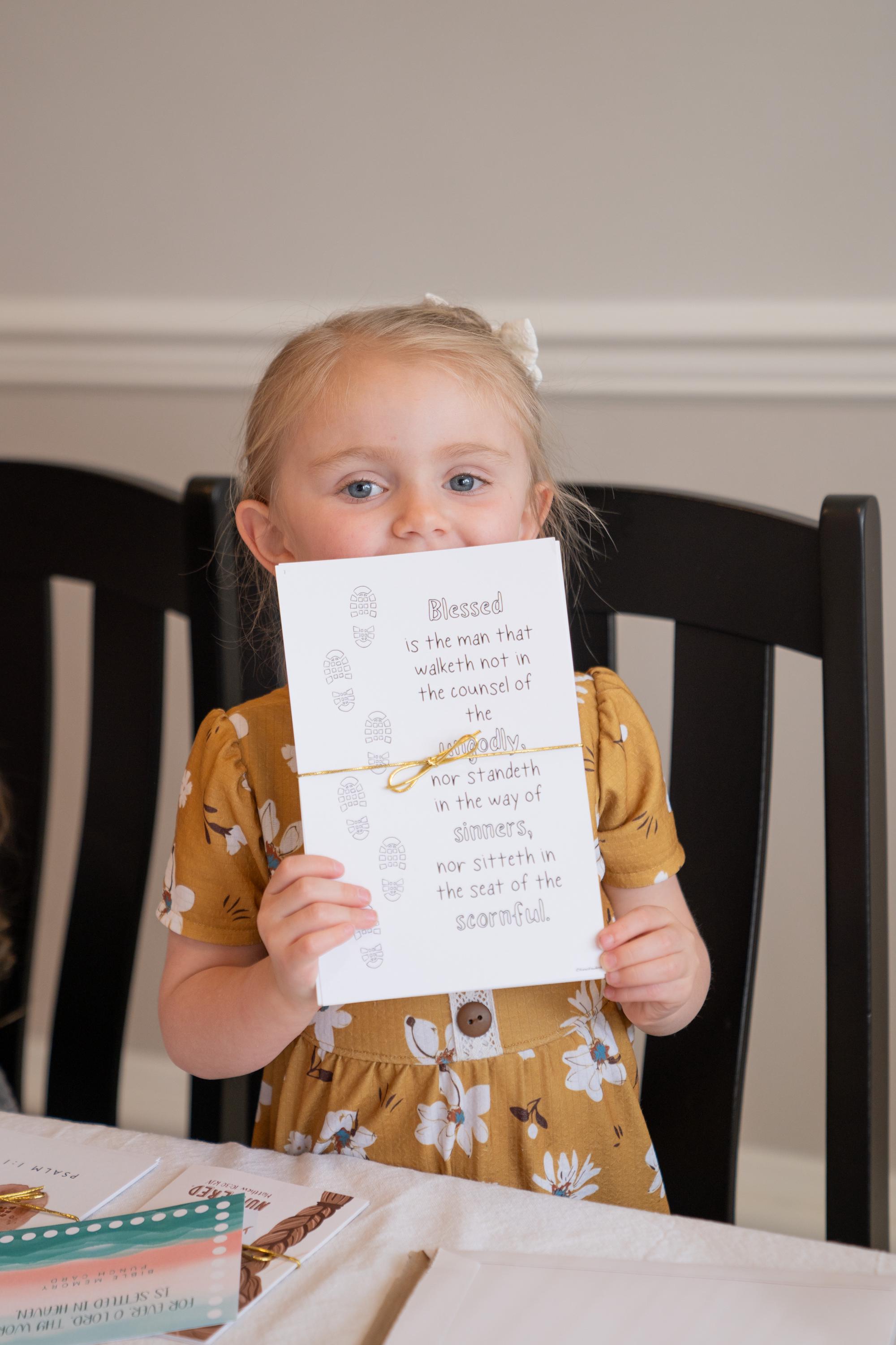 KJV Psalm 1 Flashcards and Coloring Pages: Scripture Memory Set - Etsy