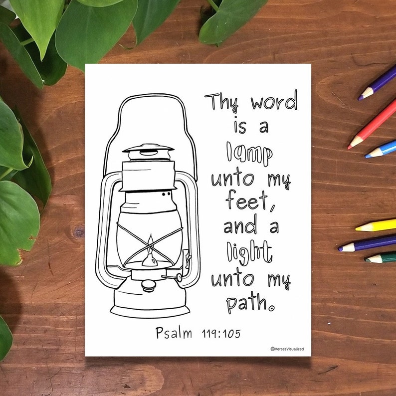 Bible Verse Coloring Page, Psalm 119, KJV, Printable Christian Kid's ... Bible Verse Coloring Page, Psalm 119, KJV, Printable Christian Kid's ...