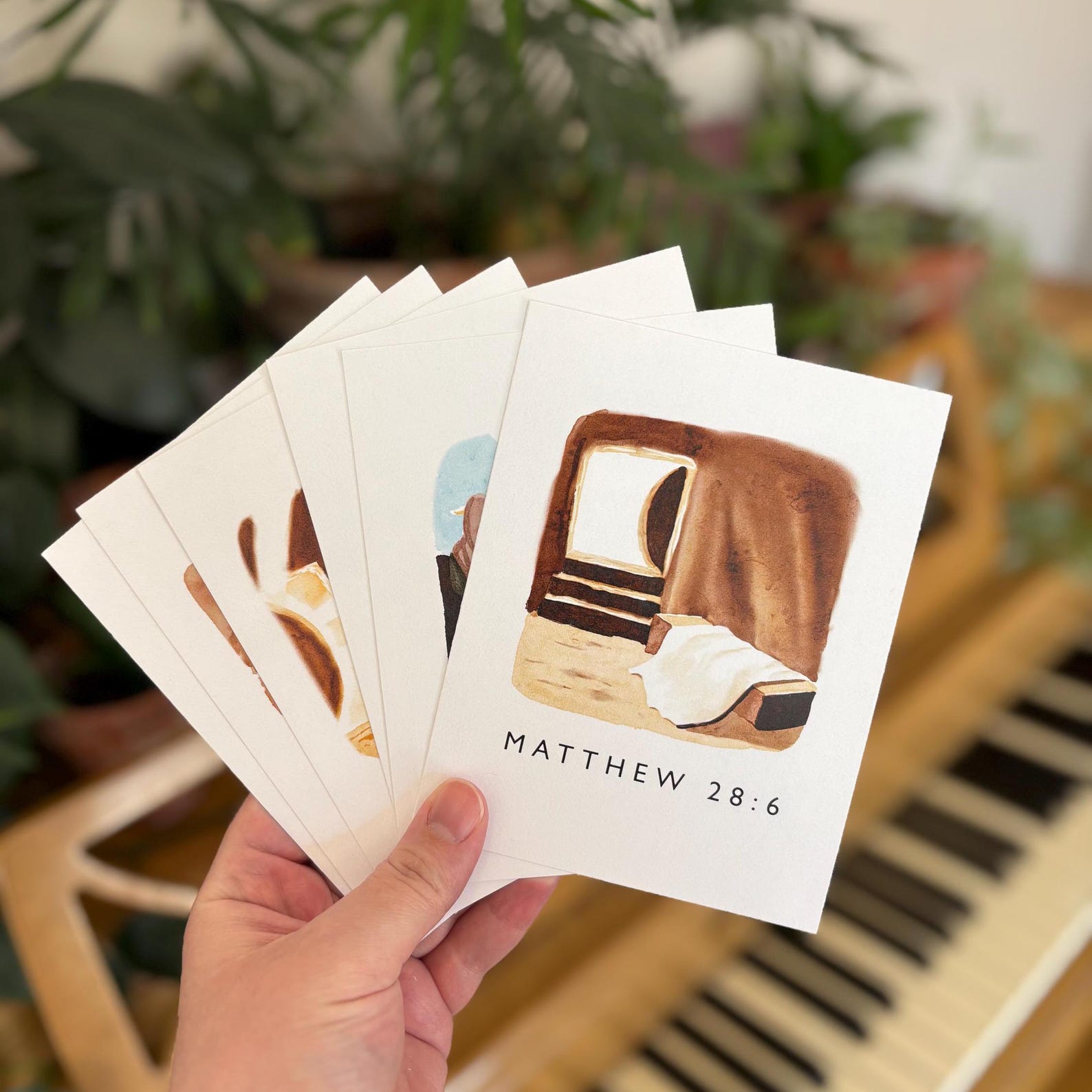 KJV Easter Story Flashcards and Coloring Pages: Bible Verse Memorization - Etsy