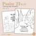 KJV Psalm 23 Coloring Pages: Bible Verse Activity (digital Download) - Etsy