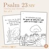 Psalm 23 NIV, Bible Verse Coloring Pages, Shepherd's Psalm, Printable ...