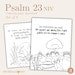 Psalm 23 NIV, Bible Verse Coloring Pages, Shepherd's Psalm, Printable ...